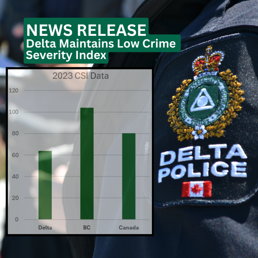 Delta Maintains Low Crime Severity Index in 2023 | Delta Police Department